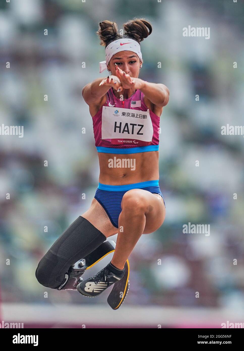 August 28, 2021: Beatriz Hatz from USA at longjump during athletics at ...