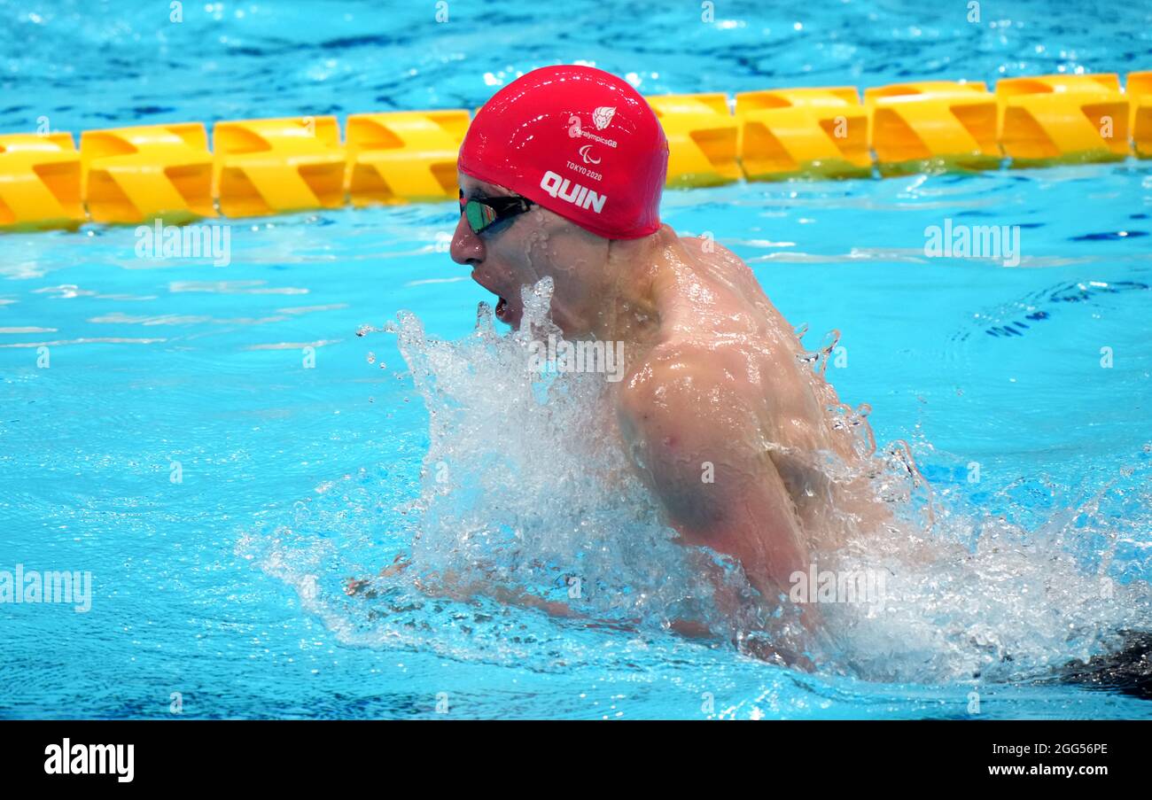 Great Britain's Scott Quin on his way to a Bronze in the Men's 100m ...