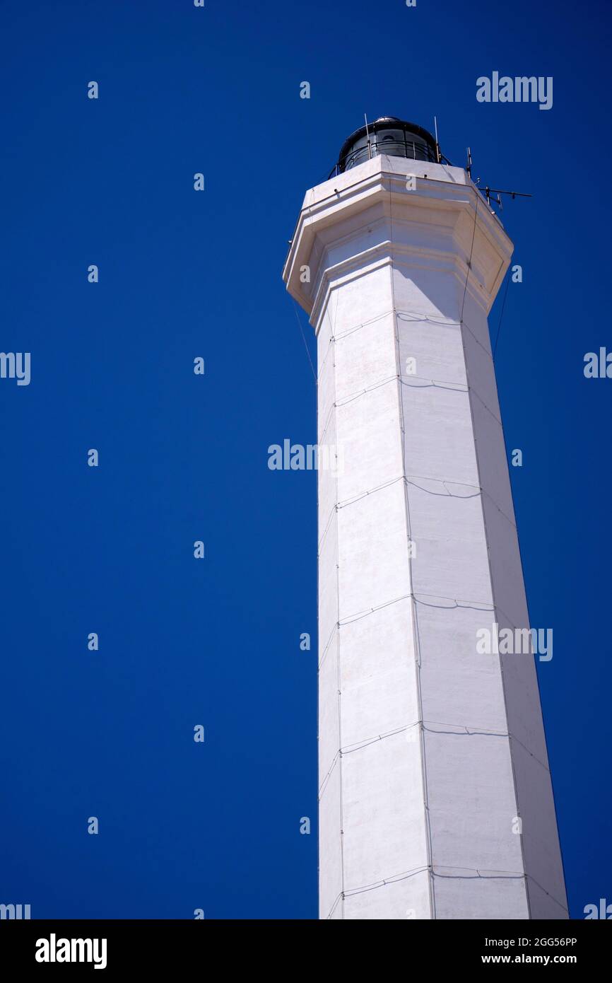 View of the lighthouse in square Santa Maria Di Leuca Italy Stock Photo ...