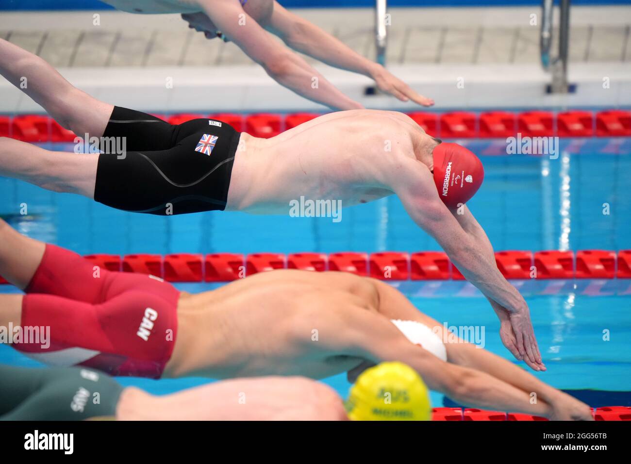 Great Britain's Conner Morrison competes in the Men's 100m Breaststroke ...