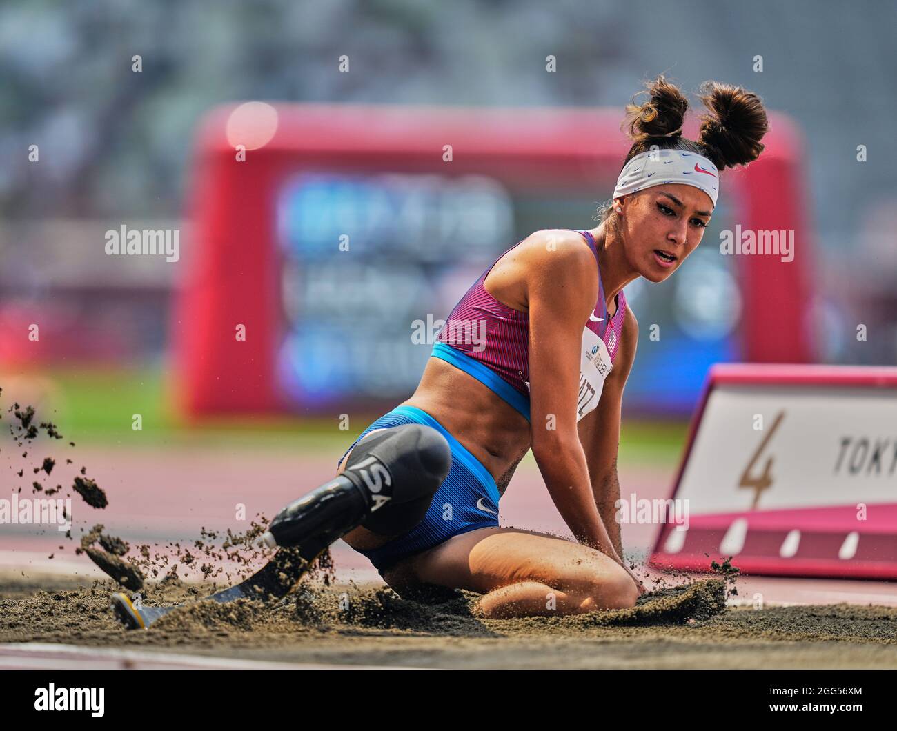 August 28, 2021: Beatriz Hatz from USA at longjump during athletics at ...
