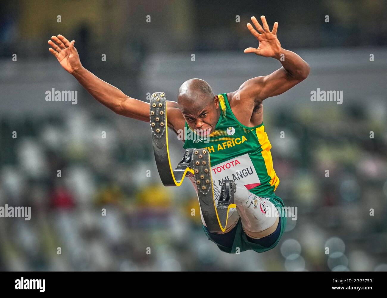 August 28, 2021: Ntando Mahlangu from South Africa at long jump during ...