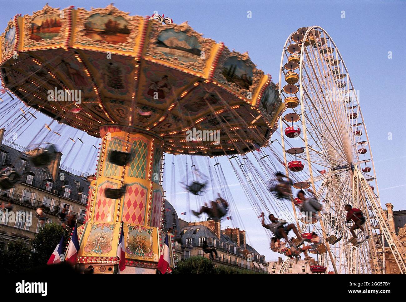 FRANCE. PARIS (75) 1ST ARR. THE MERRY-GO-ROUND IN THE TUILLERIES ...