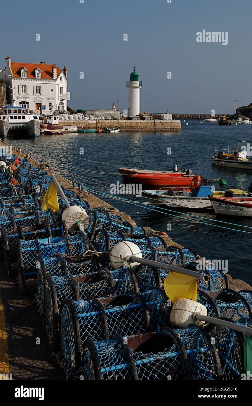 FRANCE, MORBIHAN (56) BELLE-ILE, PORT SAUZON Stock Photo - Alamy