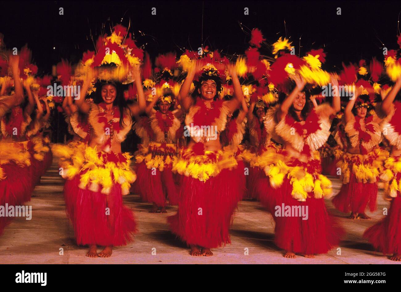 FRENCH POLYNESIA. TAHITI. PAPEETE FAA'A. SONG AND DANCE COMPETITION ...
