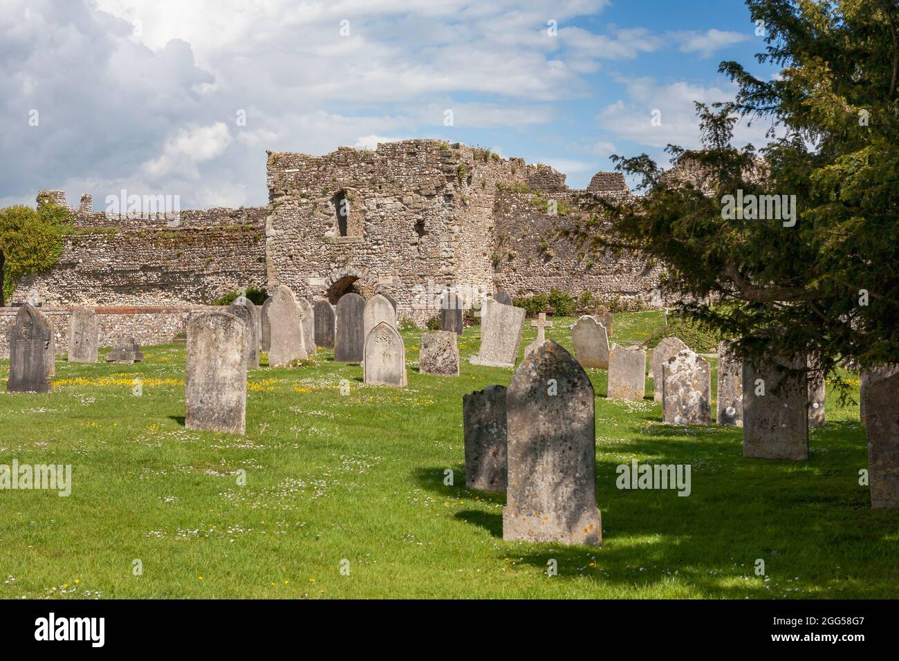 The Watergate in the 3rd century Roman fort walls at Portchester Castle ...