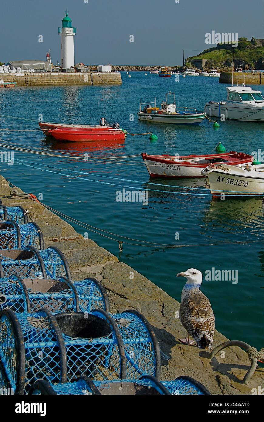 FRANCE, MORBIHAN (56) BELLE-ILE, PORT SAUZON Stock Photo - Alamy