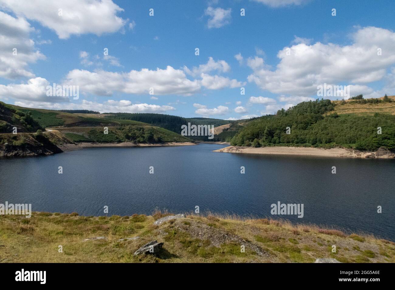 Llyn Brianne Dam and Reservoir Stock Photo - Alamy