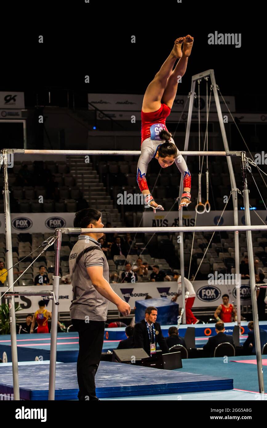 Korean gymnast Dohyun Eom seen in action during the Gymnastics World ...