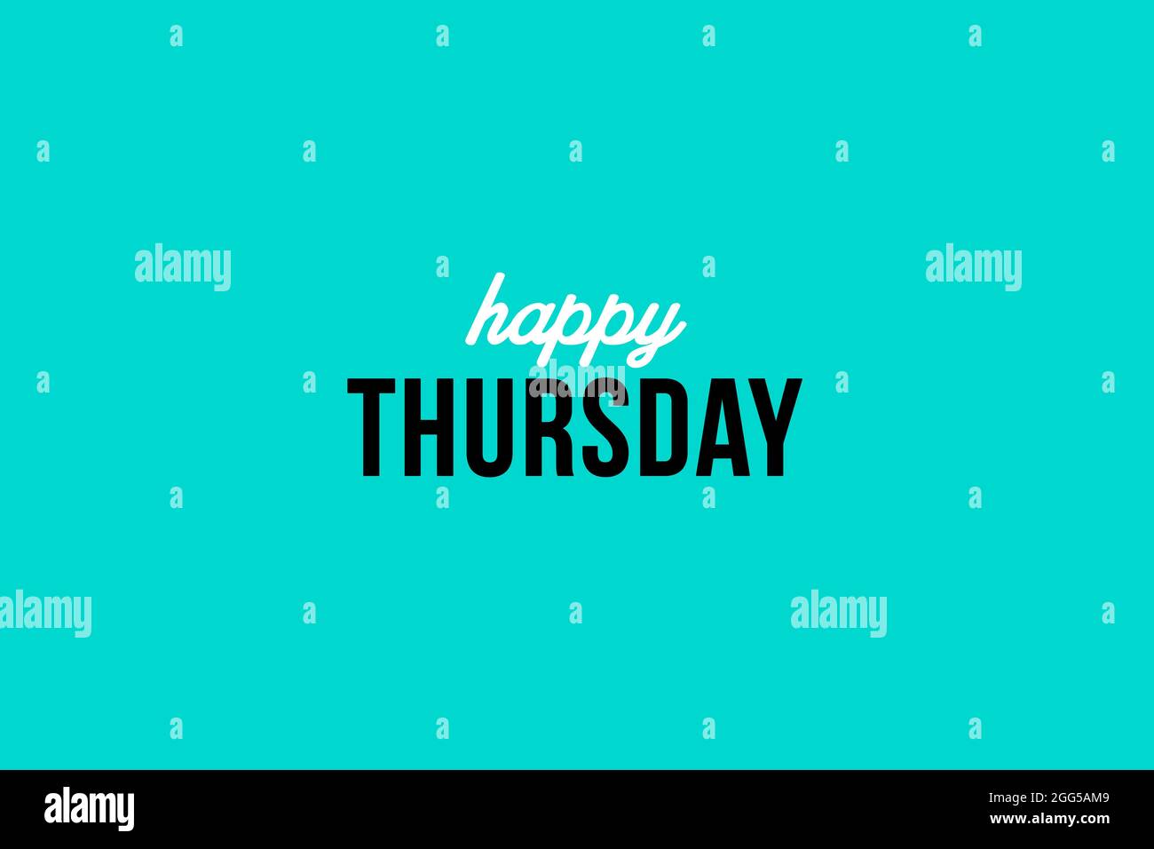 Happy Thursday. Day of the week. Weekly calendar day background, poster ...