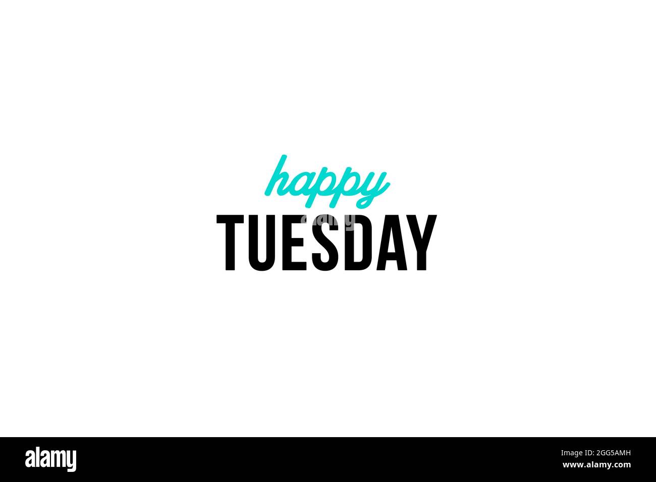 Happy Tuesay. Day of the week. Weekly calendar day on white background ...