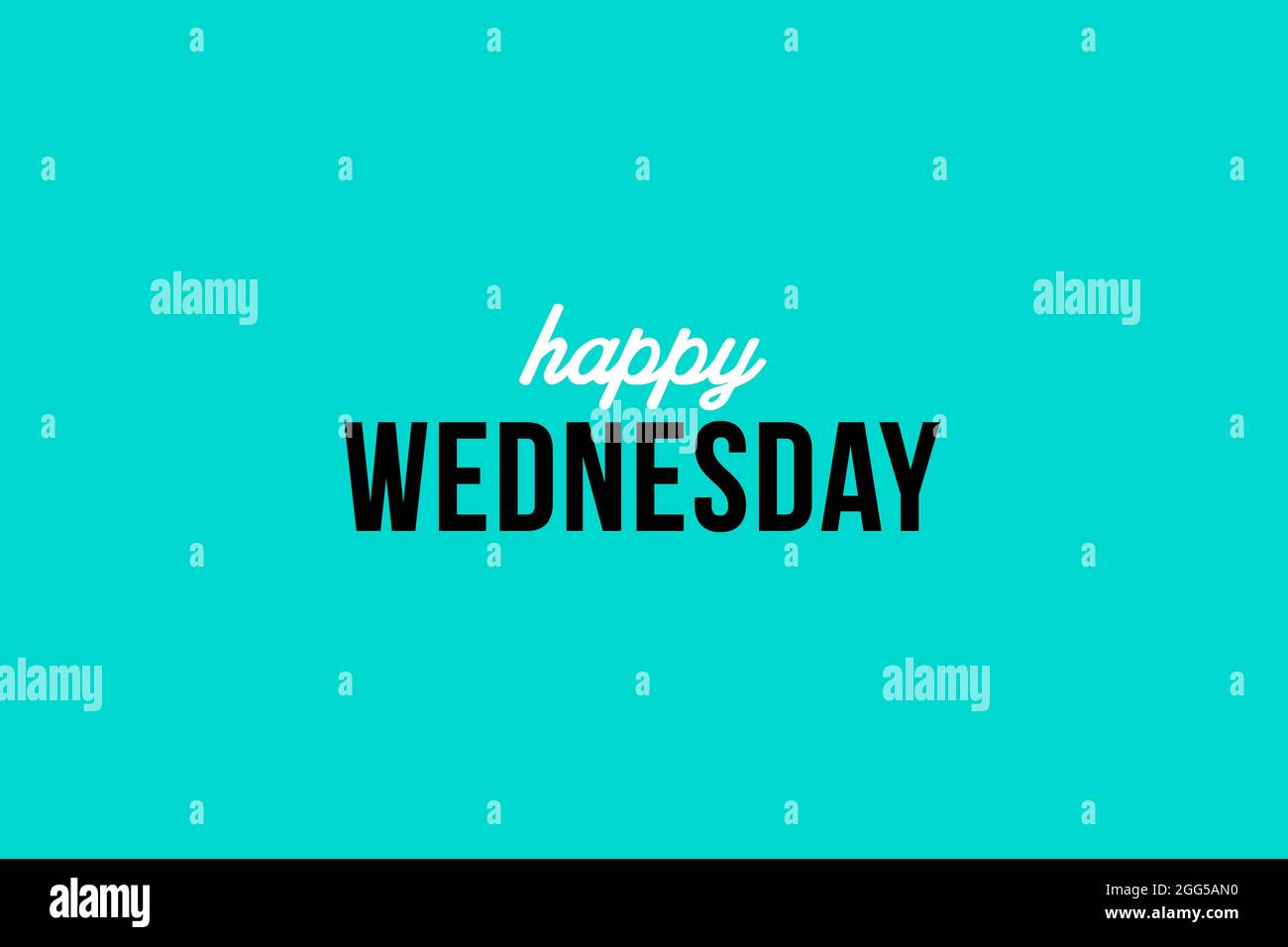 Happy Wednesday. Day of the week. Weekly calendar day on blue ...