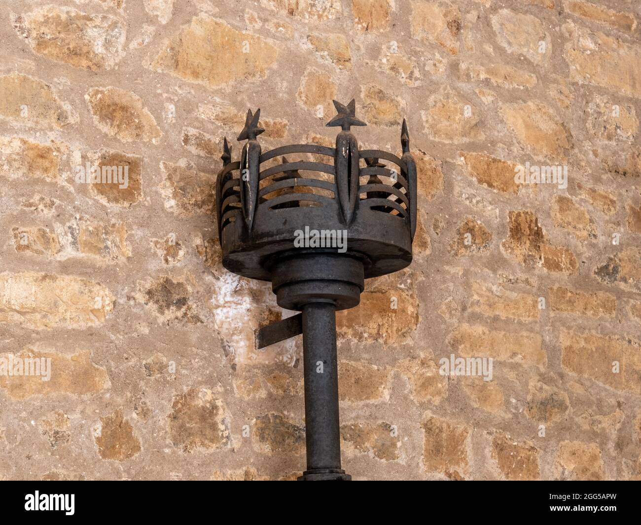Old torch on brick wall hi-res stock photography and images - Alamy