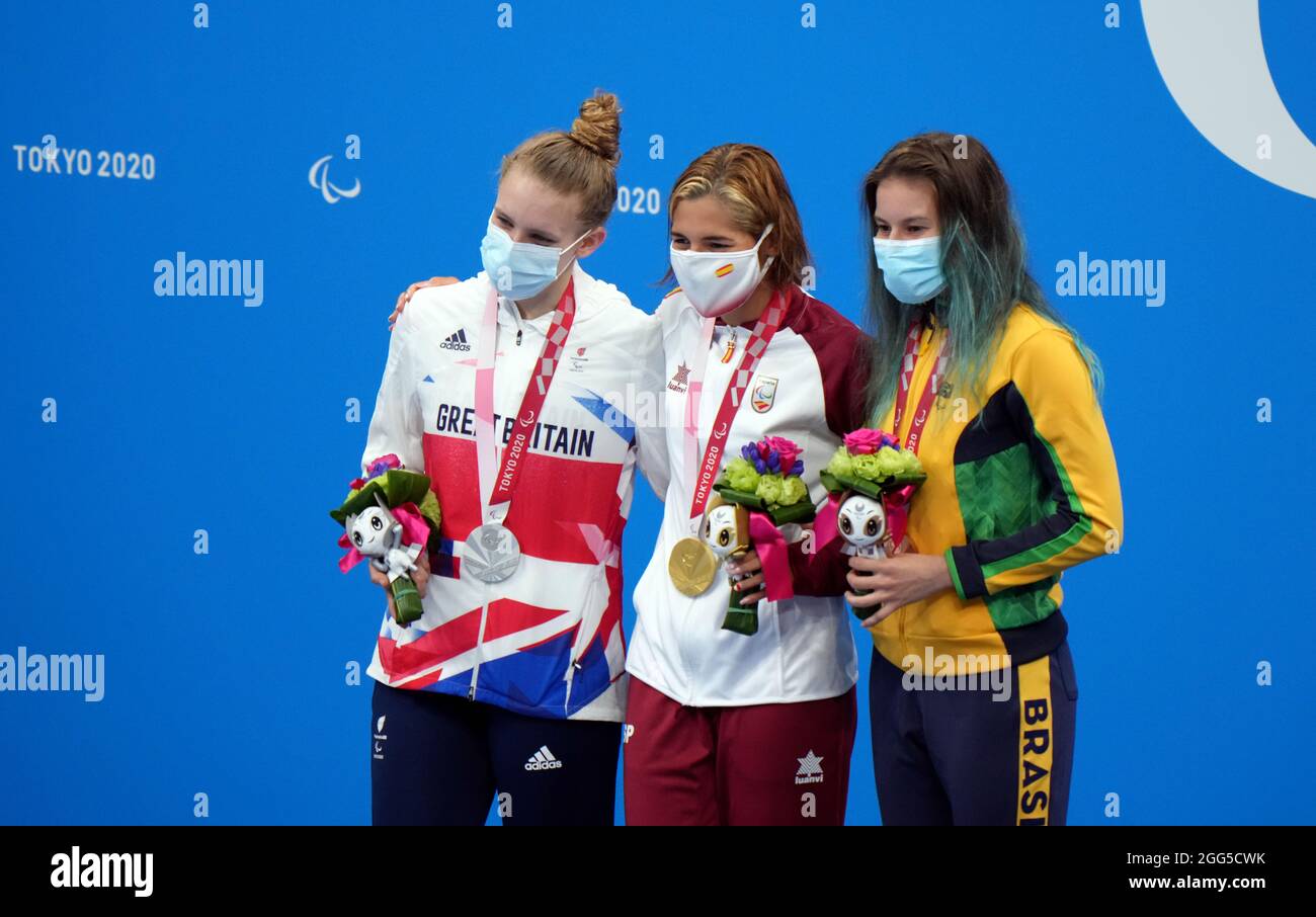 Spain’s Michelle Alonso Morales (Gold), Great Britain's Louise Fiddes ...