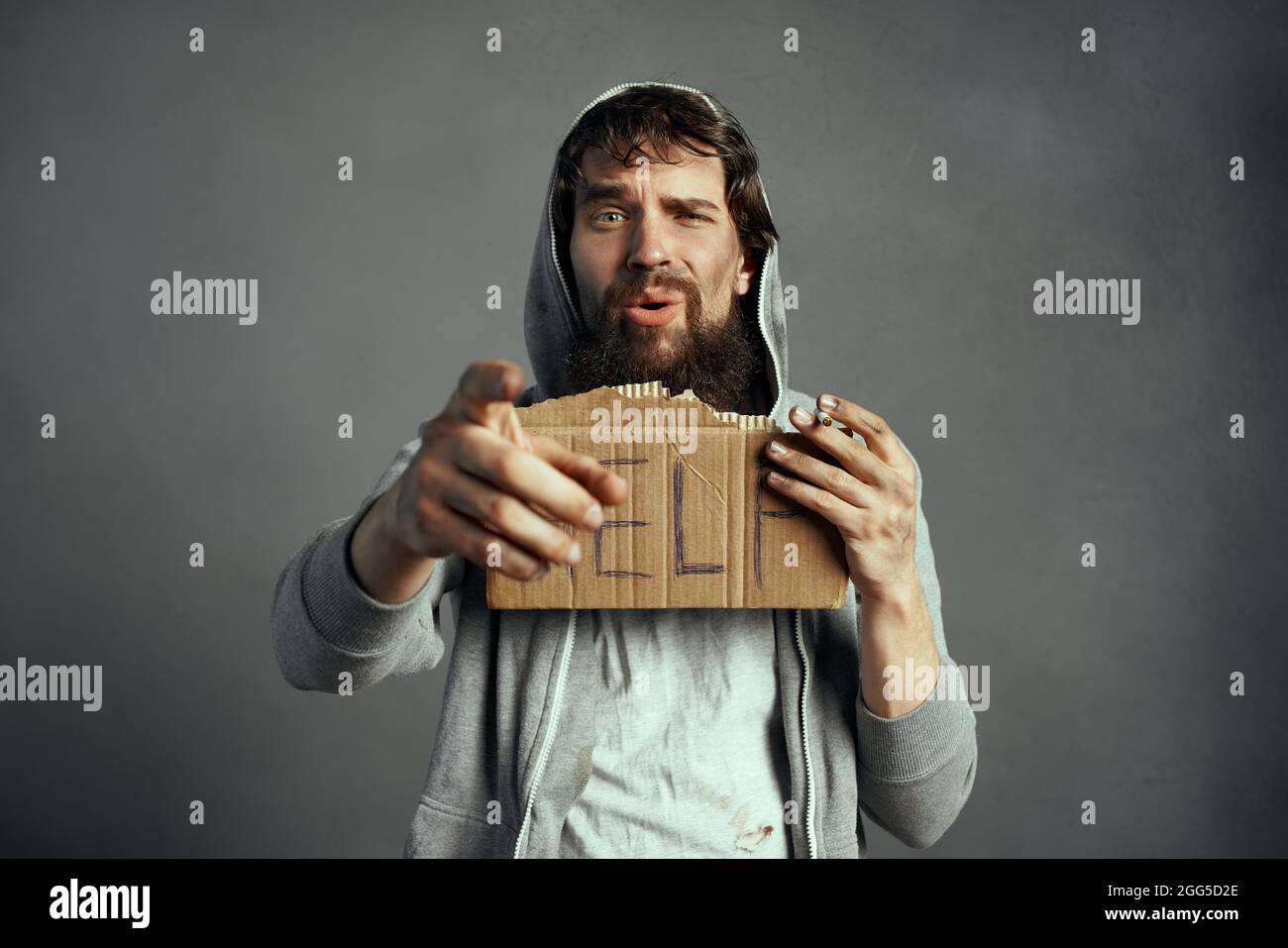 Homeless black man cigarette hi-res stock photography and images - Alamy
