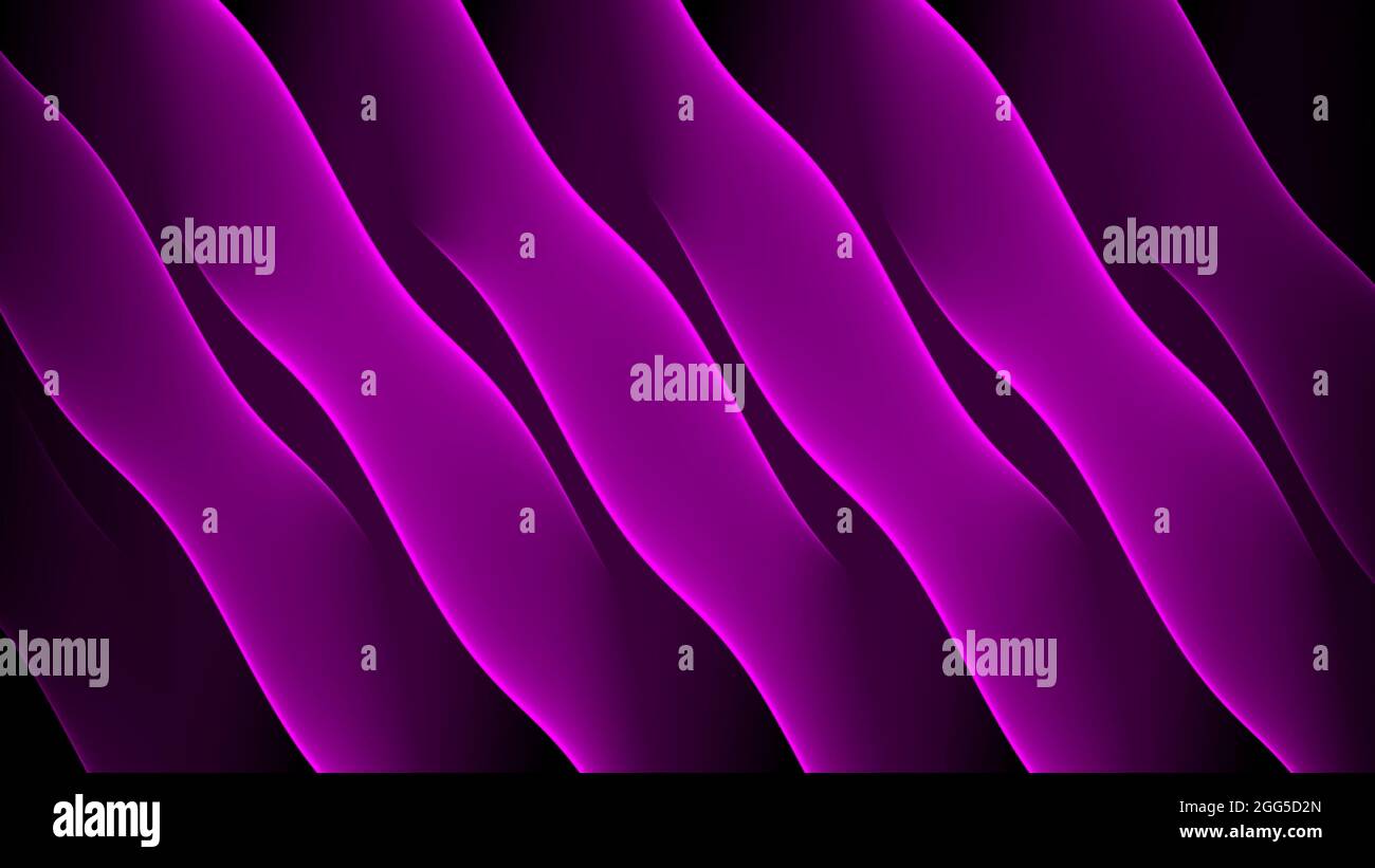 Abstract background 4k lilac lavender pink light dark neon waves and ...