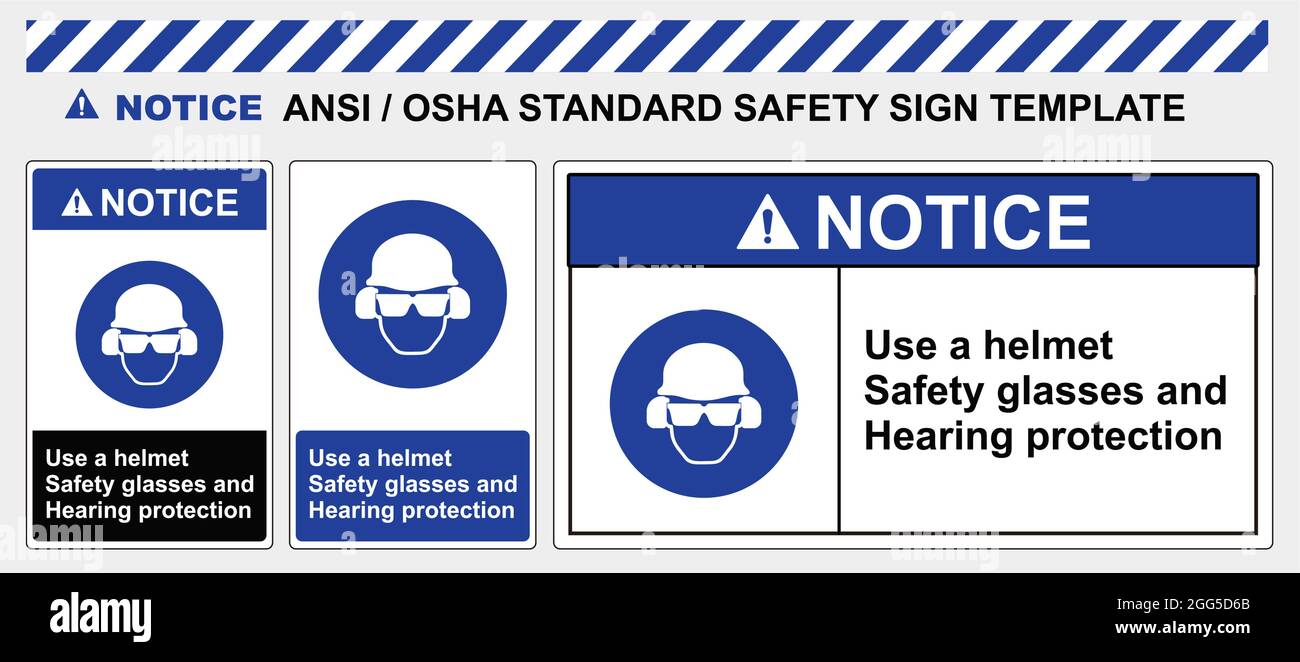 Custom Warning Signs All Custom Osha Ansi Ppe Templates Safety Signs