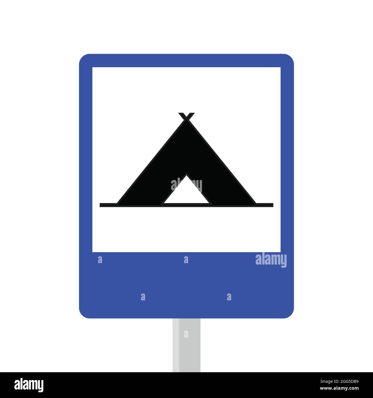 Campsite signs. safety sign traffic sign. camp silhouette Stock Vector ...
