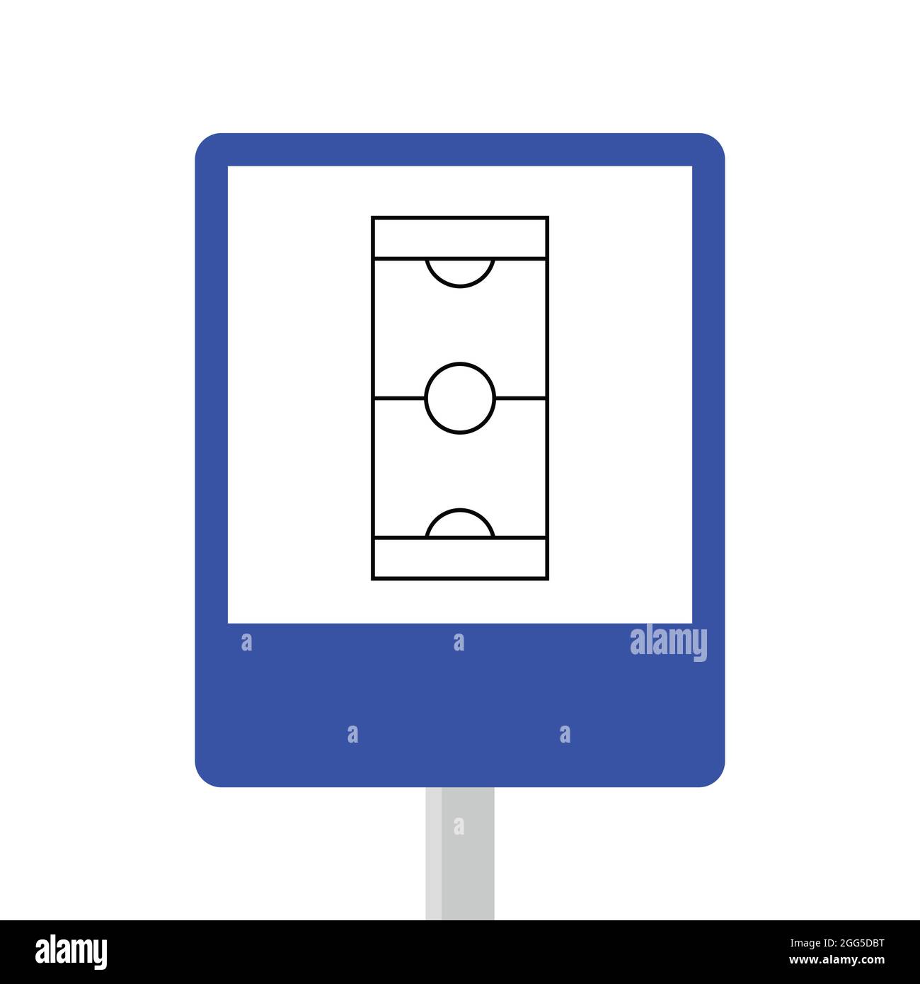 Open field location sign. safety sign traffic sign. camp silhouette ...