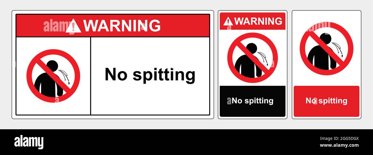 No Spitting Poster