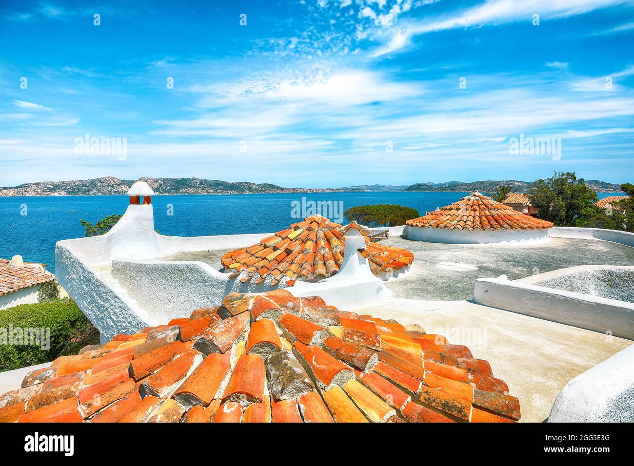 Captivating view of Porto Rafael resort. Awesome tiled roof of ...