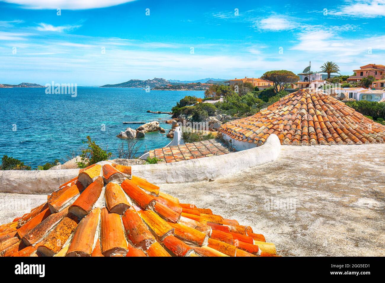 Captivating view of Porto Rafael resort. Awesome tiled roof of ...