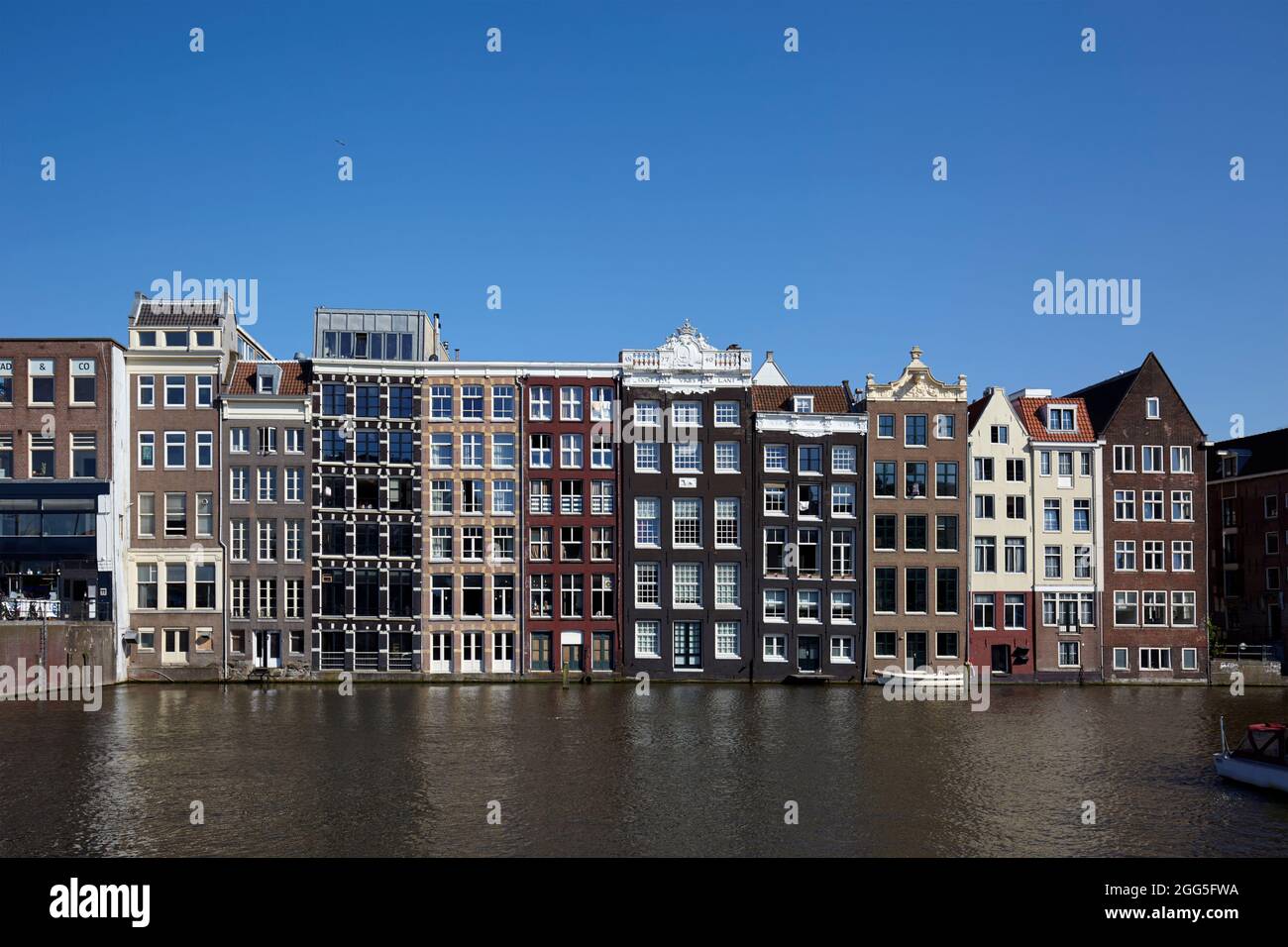 Typical architecture of Amsterdam buildings, Netherlands Stock Photo ...