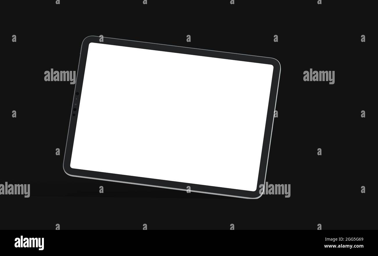 A tablet with a blank for your ads in 3D Stock Photo - Alamy