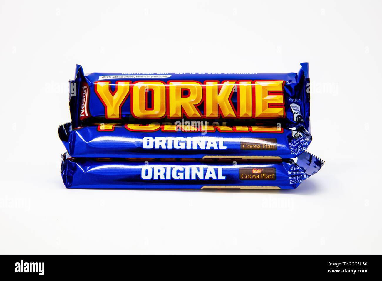 Nestle Yorkie Milk Chocolate Bars Stock Photo - Alamy