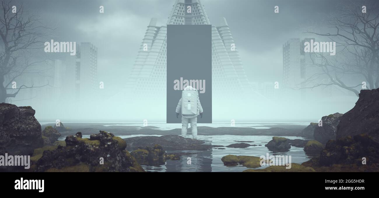Futuristic obelisk hi-res stock photography and images - Alamy