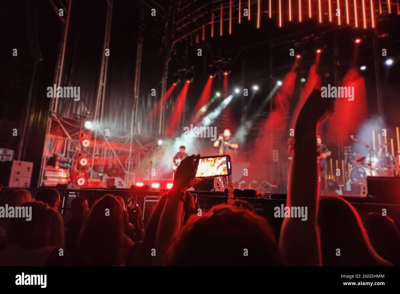 Blurry image background of a concert Stock Photo - Alamy