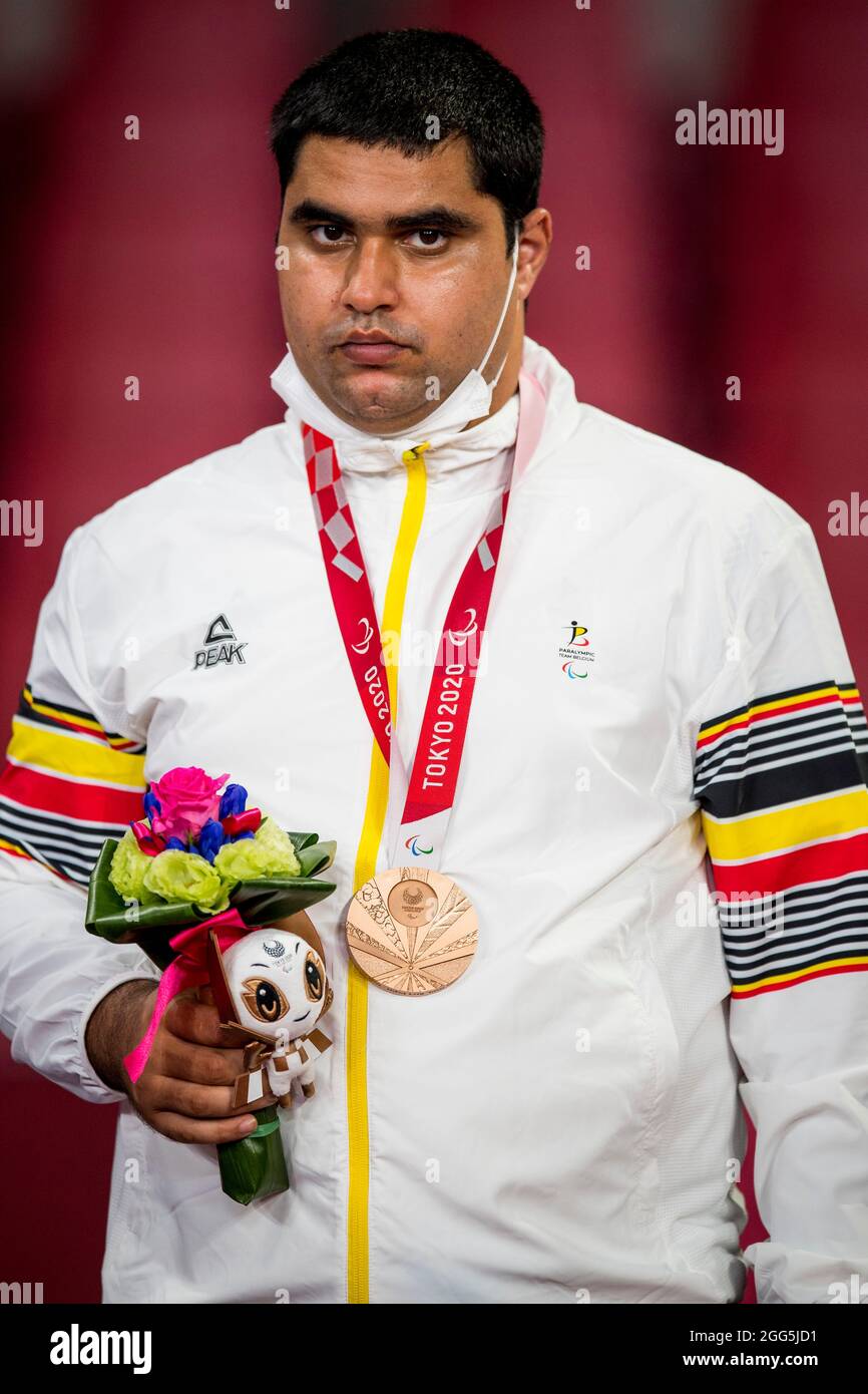 Belgian table tennis player and bronze medalist Florian van Acker ...