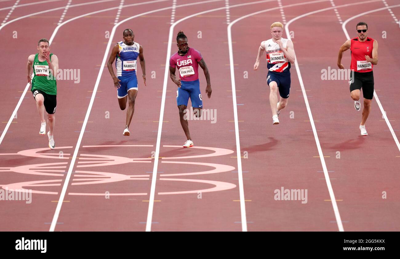 Great Britain's Zak Skinner competes in the Men's 100m - T13 during the ...