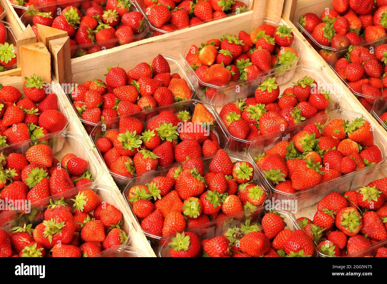 Copenhagen, Denmark., 29 August 2021, German strawberry fruit sells in ...