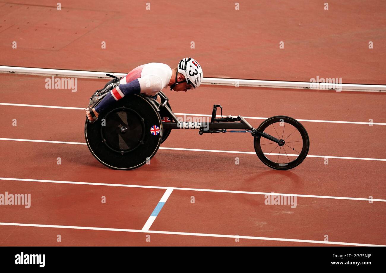 Great Britain's Nathan Maguire competes in the Men's 400m - T54 final ...