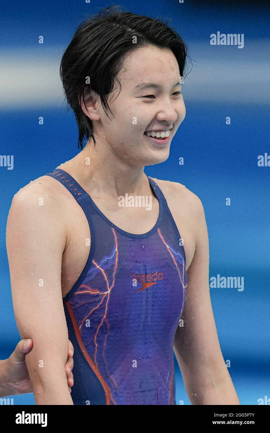 Tokyo, Japan. 29th Aug, 2021. Ma Jia of China reacts after the women's ...