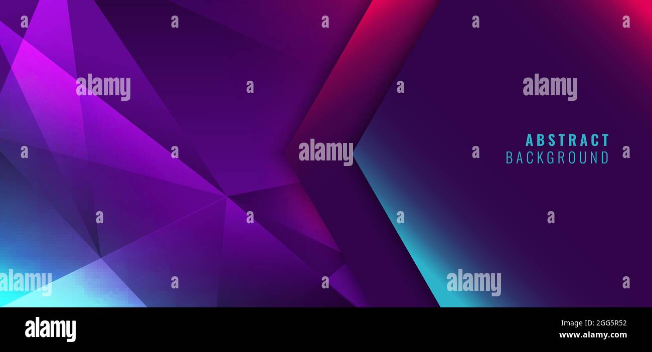 Abstract modern blue, pink, purple low polygon gradient geometric background and texture. Vector ...