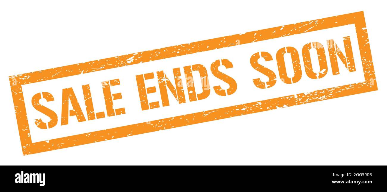 Sale ends soon word hi-res stock photography and images - Alamy