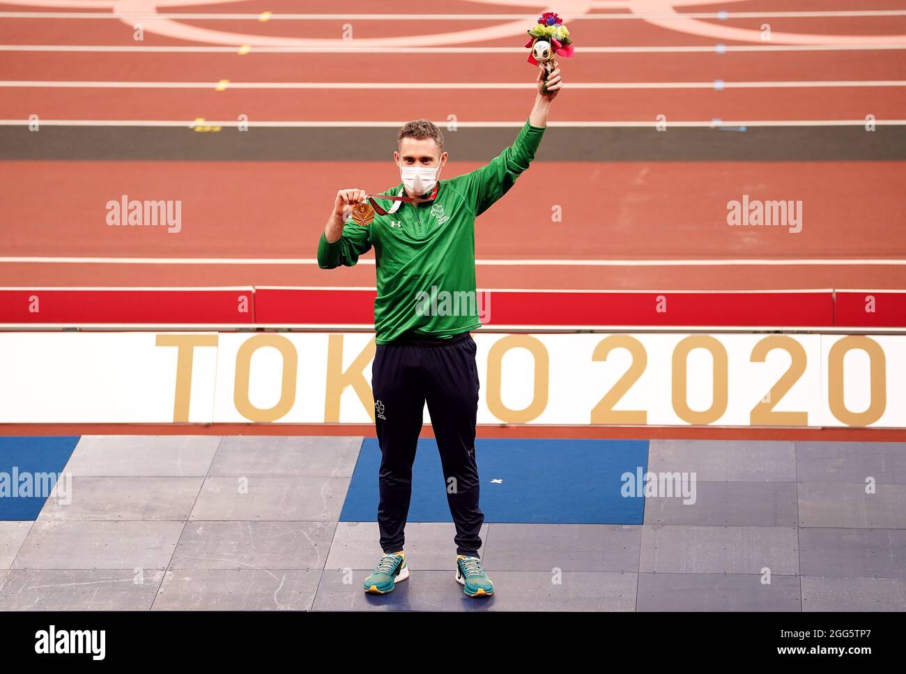 Republic of Ireland's Jason Smyth receives his Gold medal for the Men's ...