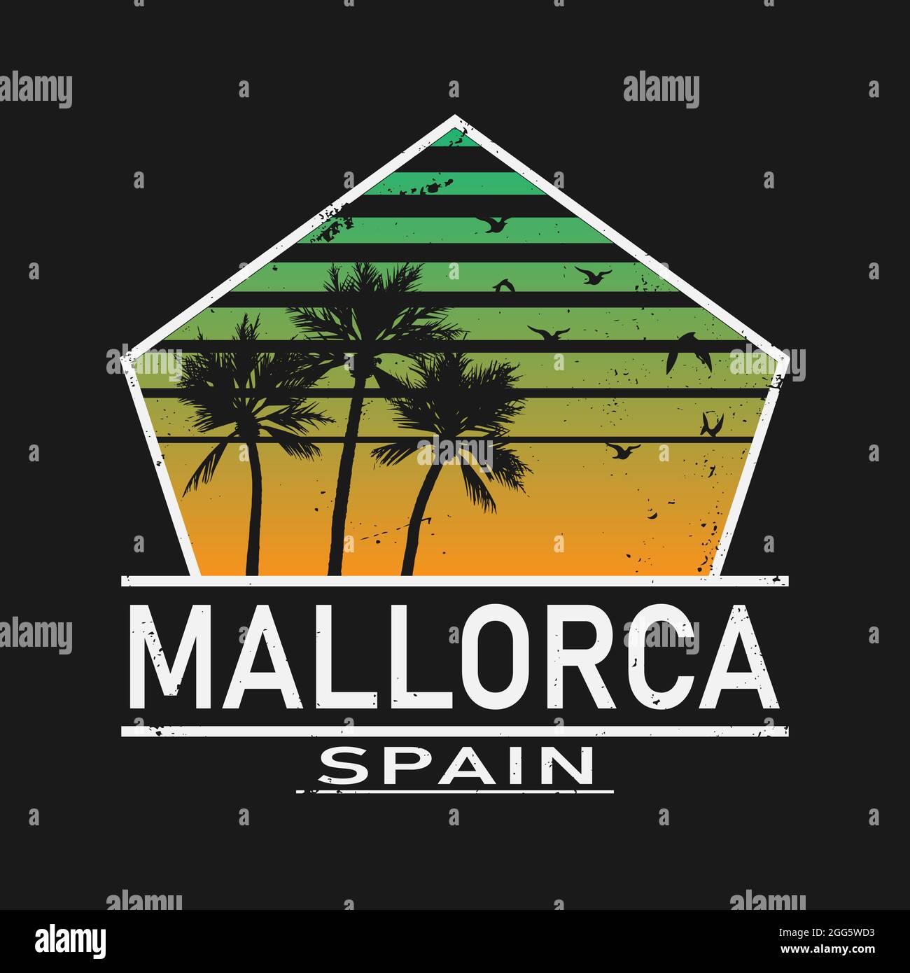 Sun in mallorca Stock Vector Images - Alamy
