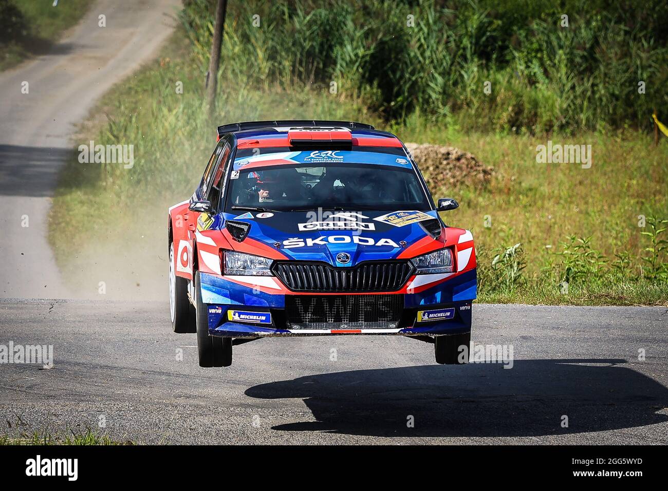 04 Miko MARCZYK (POL), Szymon GOSPODARCZYK (POL), Skoda Fabia Rally2 Evo, Orlen Team, action ...