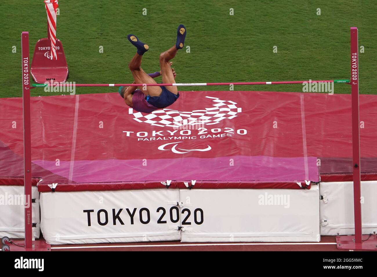 Tokio, Japan. 29th Aug, 2021. Paralympics: Athletics, high jump, men ...