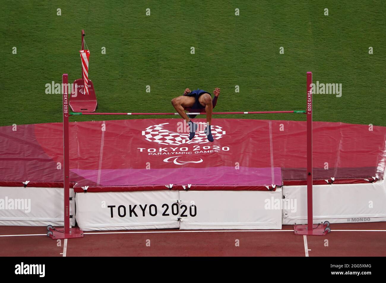 Tokio, Japan. 29th Aug, 2021. Paralympics: Athletics, high jump, men ...