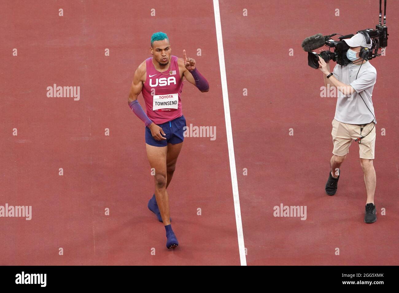 Tokio, Japan. 29th Aug, 2021. Paralympics: Athletics, high jump, men ...