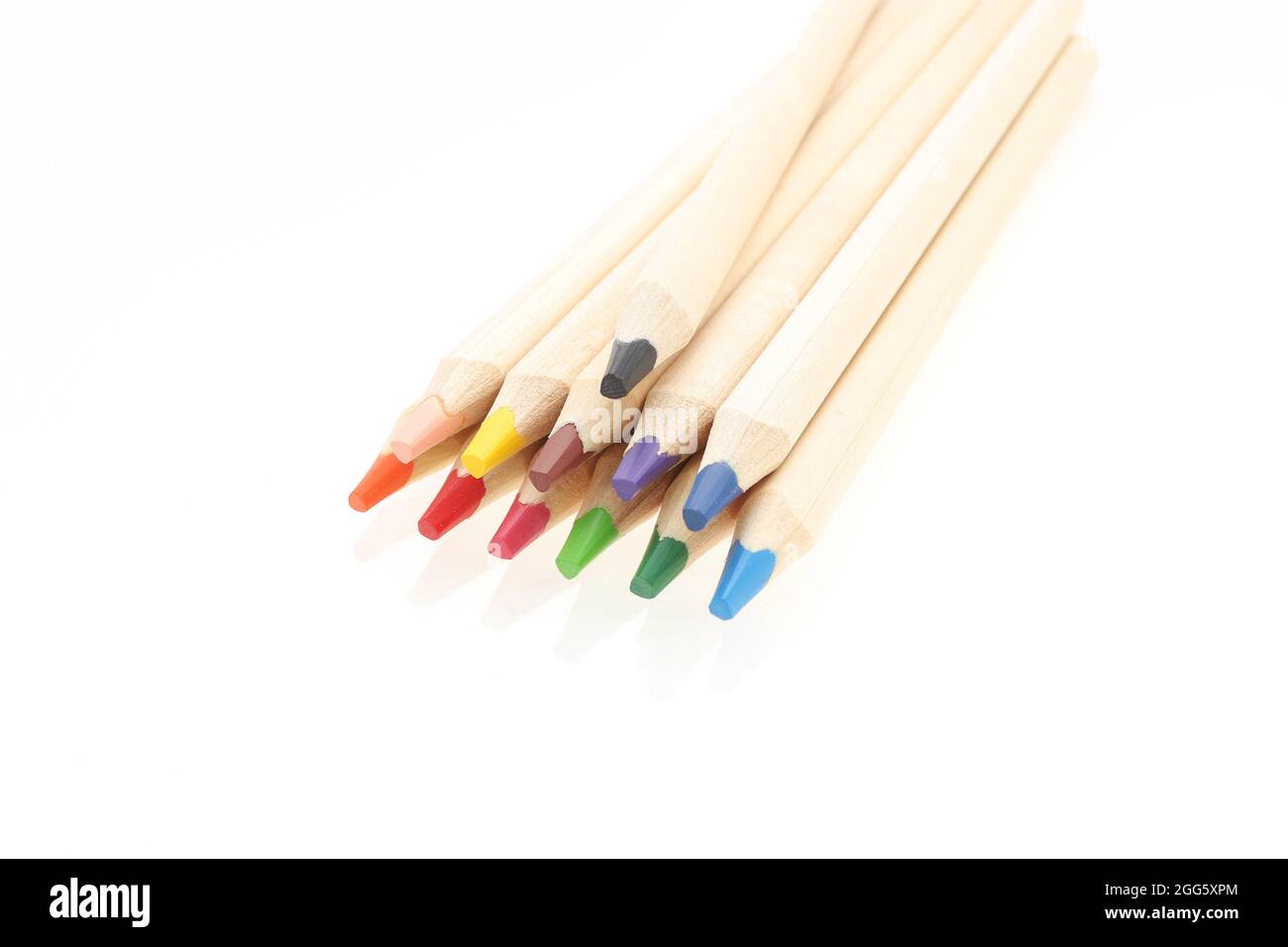 Collection colored pencils on Cut Out Stock Images & Pictures - Alamy