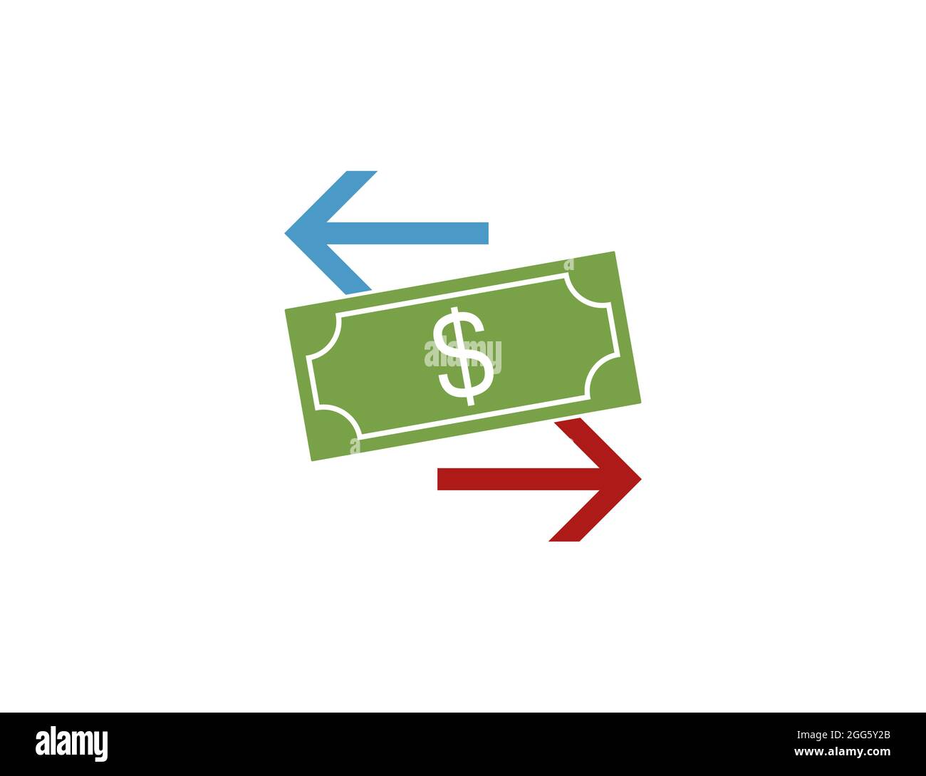 Vector illustration. Flat design. Money payment transfer icon Stock ...