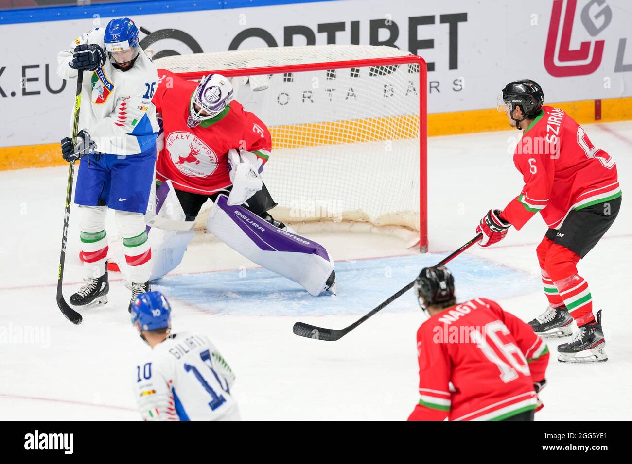 29.08.2021, Riga, Arena Riga, Olympic Qualification: Hungary - Italy, #16 Giovanni Morini (Italy ...