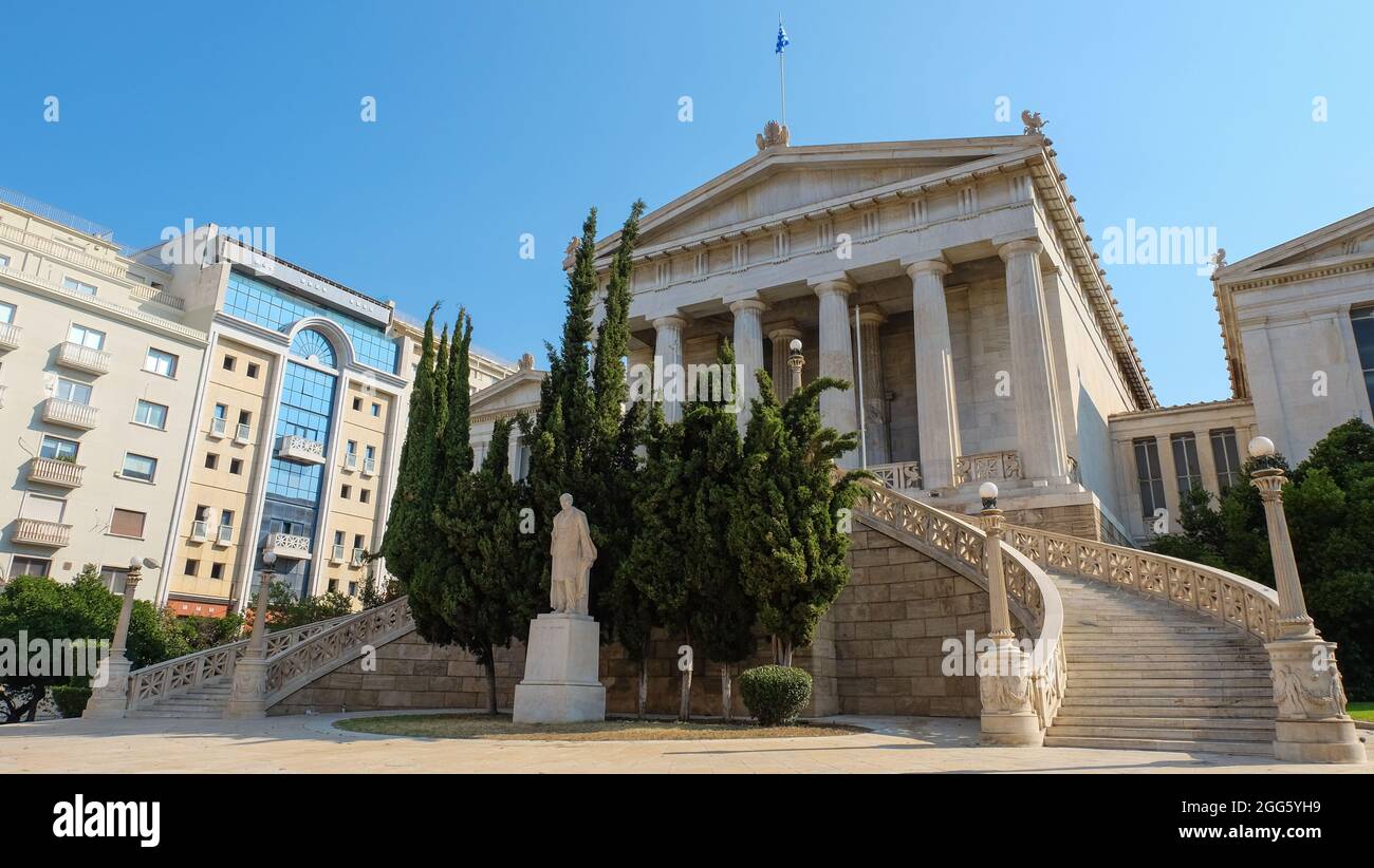 National Library in Athens, Greece Stock Photo - Alamy