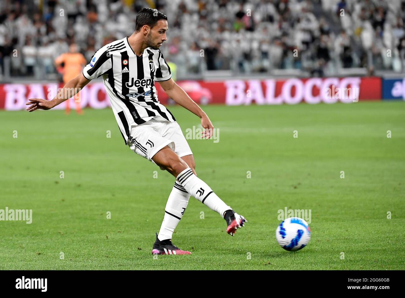 Mattia De Sciglio of Juventus FC in action during the Serie A 2021/2022 ...