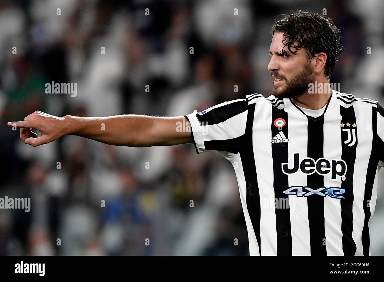 Manuel Locatelli of Juventus FC reacts during the Serie A 2021/2022 ...